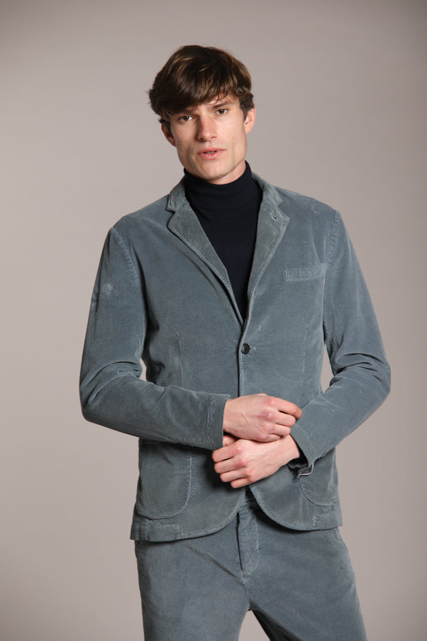 Blazer Uomo Da Vinci Verde Scuro in Velluto 500 Righe | Mason's | Mason's