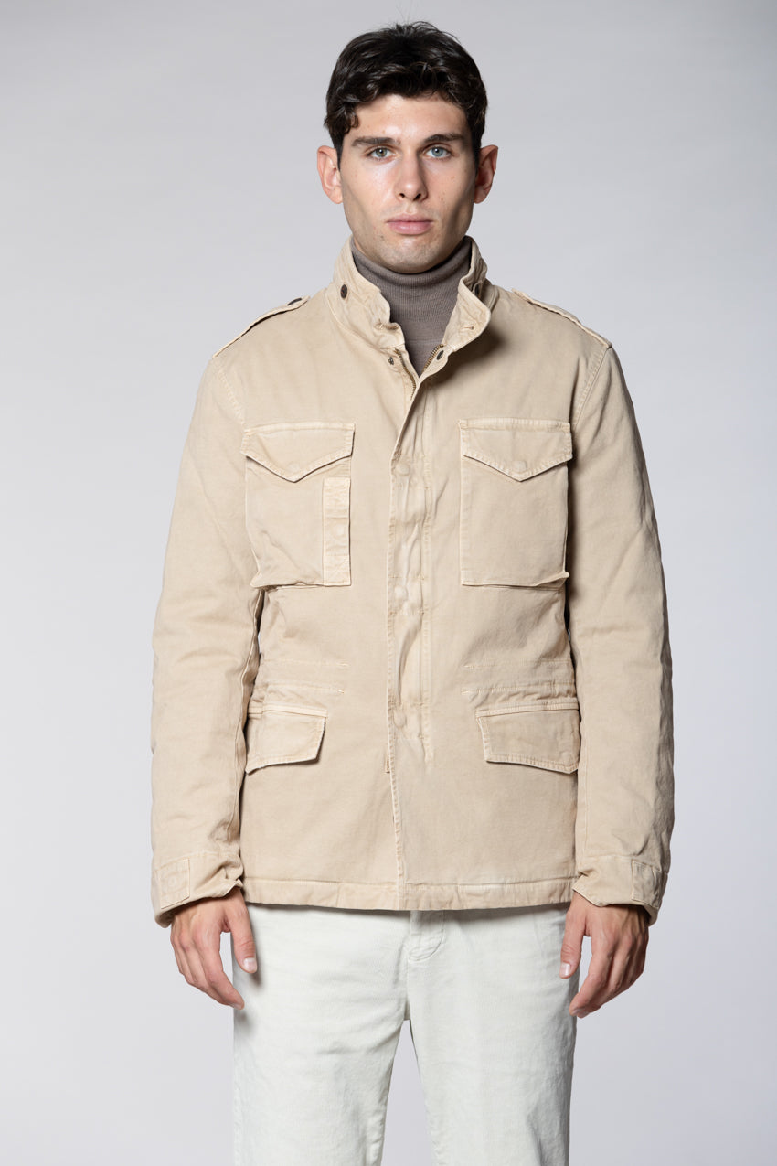 Field Jacket Man M74 Milk in Stretch Cotton | Mason's – Mason's