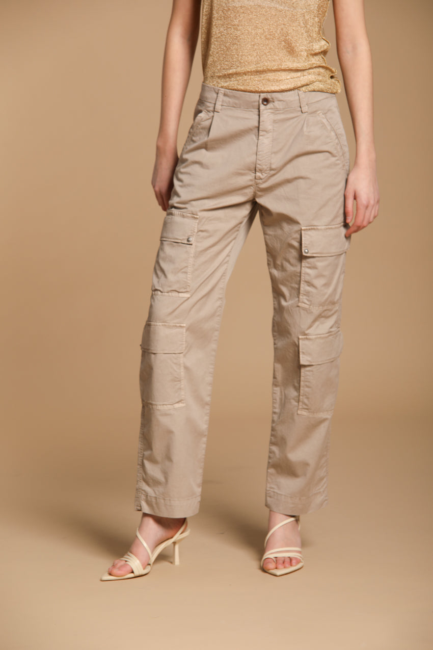 Evita Cargo women's cargo pants in stretch gabardine relaxed fit | Mason's