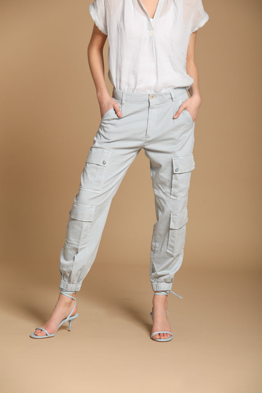 Evita Cargo women's cargo pants in gabardine relaxed fit | Mason's