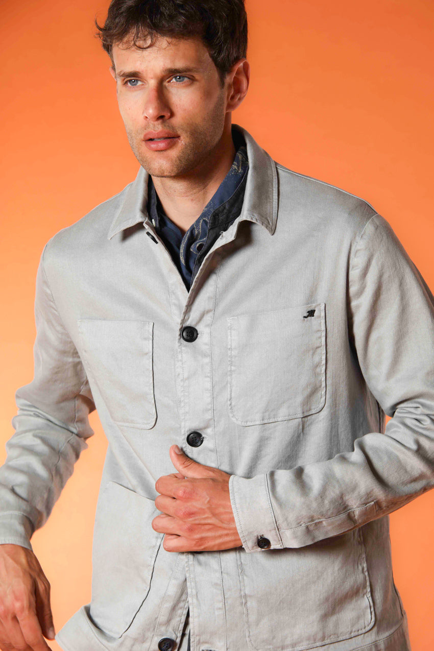 James overshirt uomo in twill di lino misto cotone | Mason's